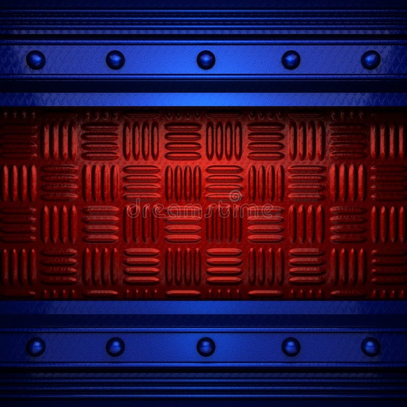 Red and Blue Metal Background Stock Illustration - Illustration of ...
