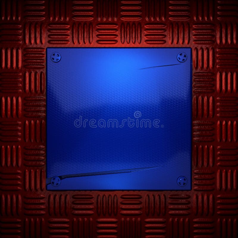 Red and Blue Metal Background Stock Illustration - Illustration of ...