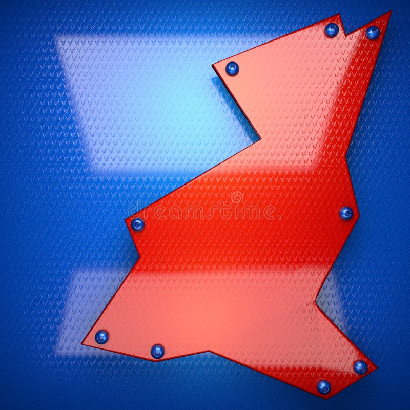 Red and Blue Metal Background Stock Illustration - Illustration of ...
