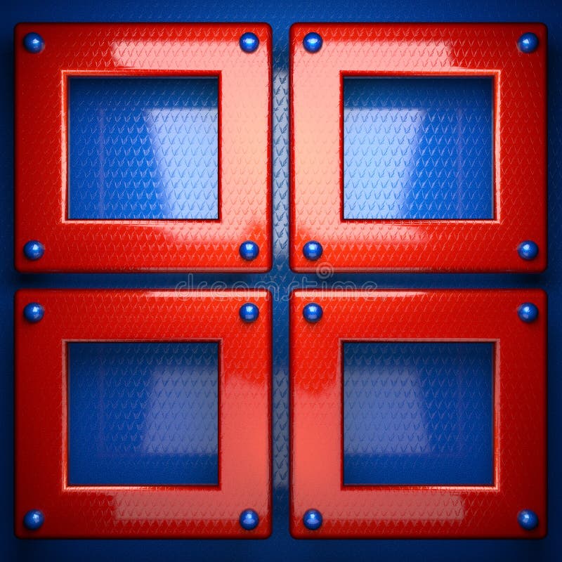 Red and Blue Metal Background Stock Illustration - Illustration of ...