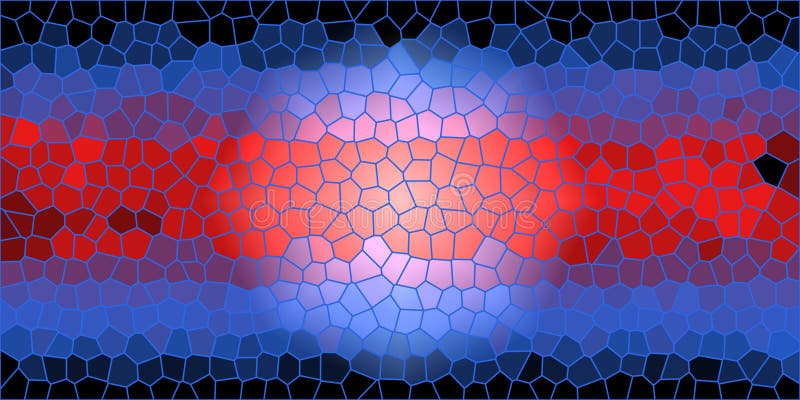 Red-blue Mosaic Background from Gradient Transitions Stock Illustration ...