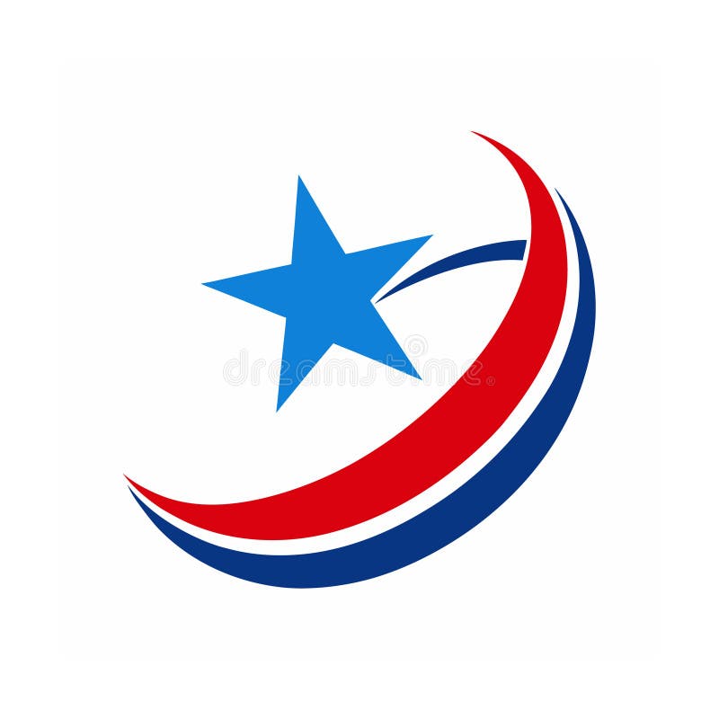 Red and Blue Motion Star Logo Design Stock Vector - Illustration of ...