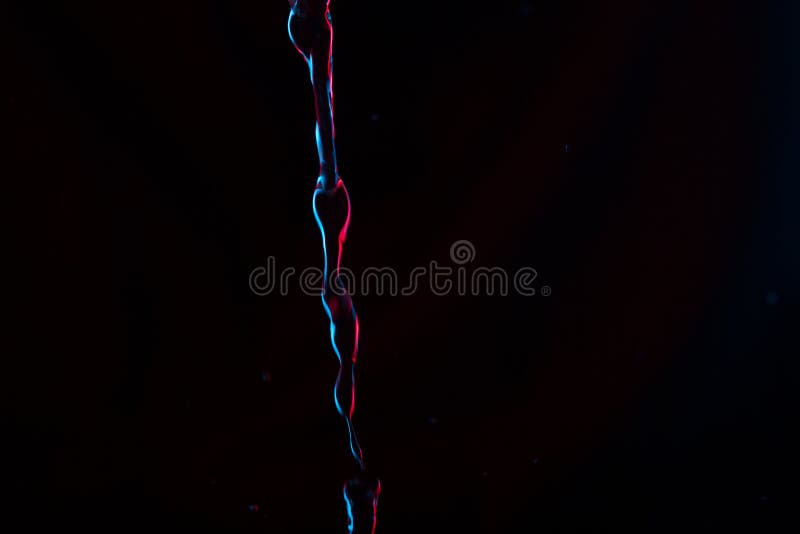Red and Blue Neon Background from Water Flow Stock Image - Image of ...