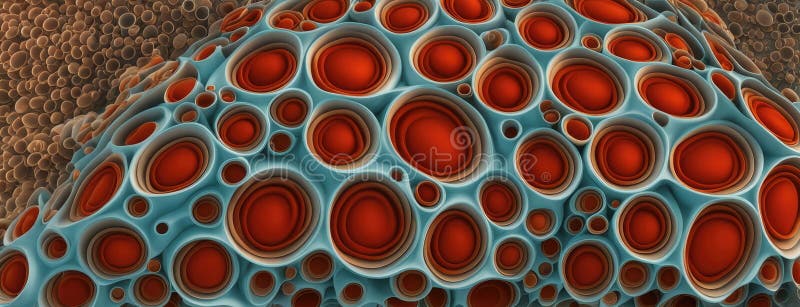 Cellular Membrane Structure Closeup. Generate Ai Stock Image - Image of ...