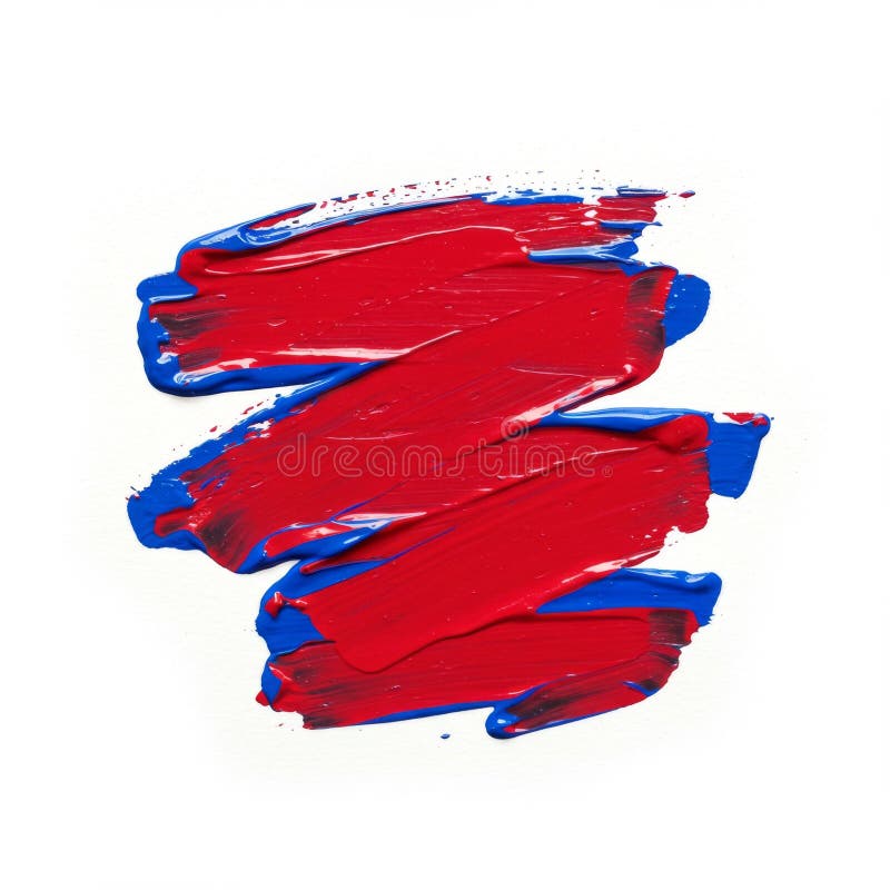Red and Blue Paint Strokes Abstract Texture Background Stock ...