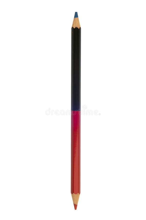 Red blue pencil stock image. Image of sketch, blueprint - 65266659