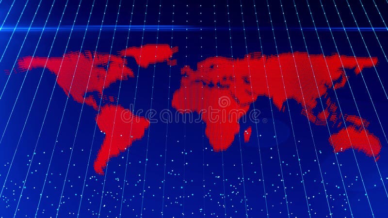 Motion View Blue Colorful Shiny Digital Hud Dots Mosaic Grid Ukraine ...
