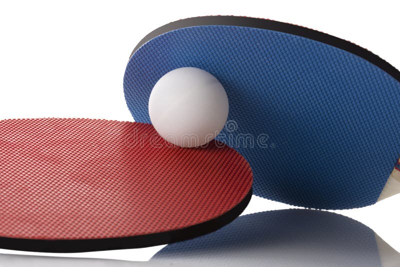 Ping Pong Ball And Paddles Picture. Image: 83013247