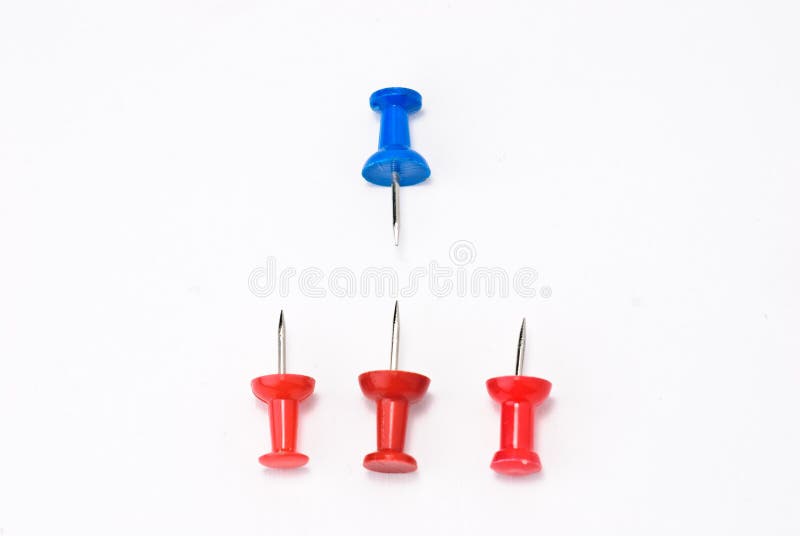Red and blue pins stock image. Image of stationery, corkboard - 12164299