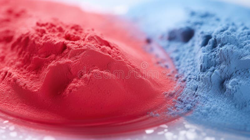 Red and Blue Powdered Delight Stock Illustration - Illustration of ...