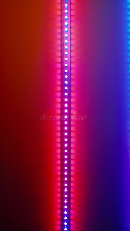 A Red Blue and Purple Light Strip on a Red and Blue Background Stock ...