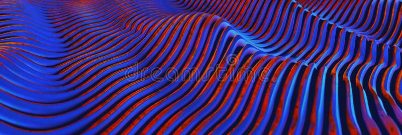 Red and Blue Reflective Waves with Dynamic Patterns, Creating a ...