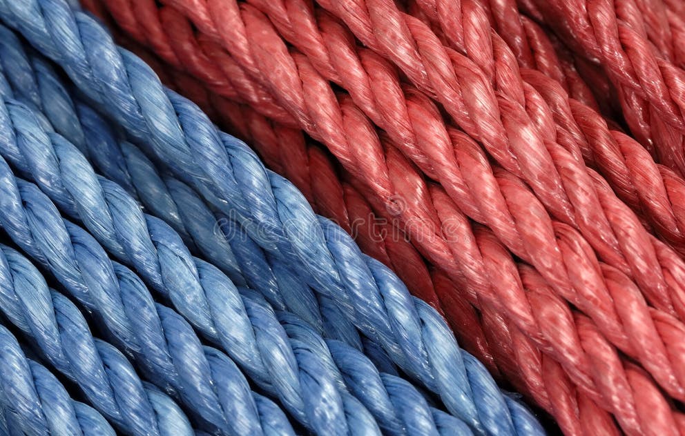 Red and Blue Rope stock image. Image of abstract, detail - 899721