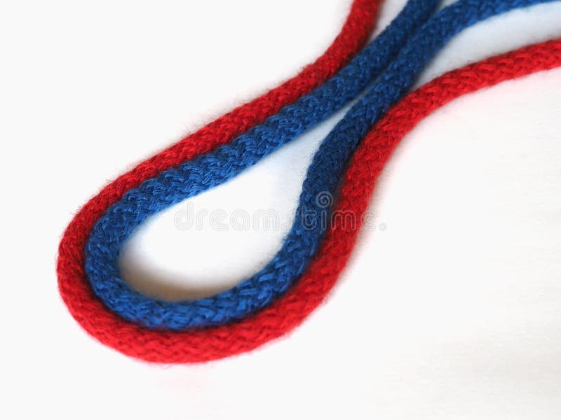 Red and blue rope stock photo. Image of string, cable - 164105162