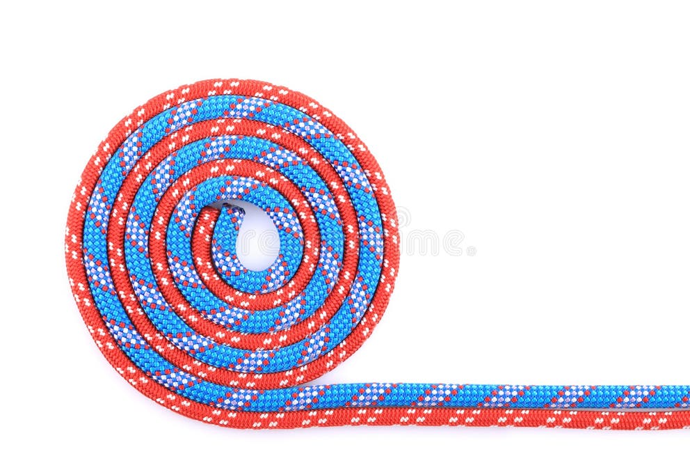 Red blue rope spiral stock image. Image of friendship - 23764761