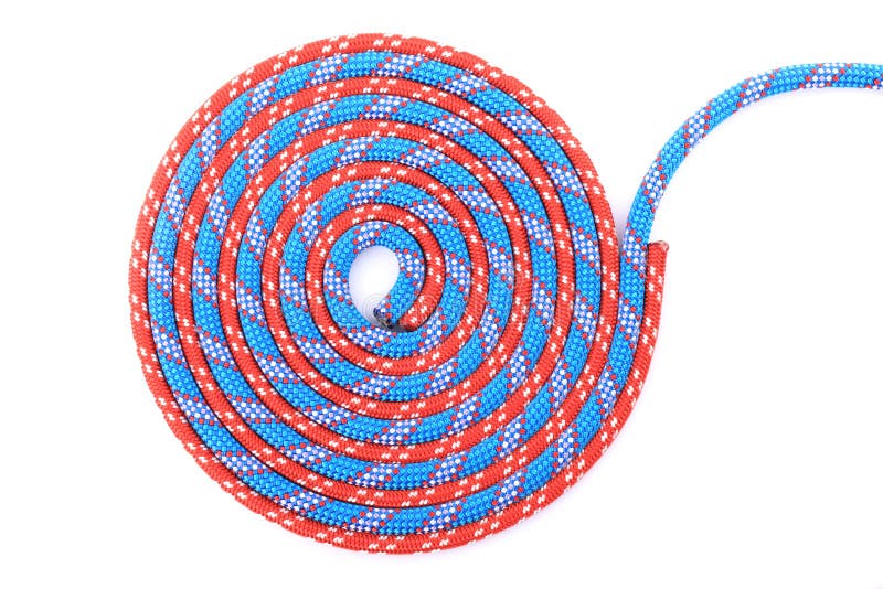 Red and Blue Rope Knots with Loops Stock Image - Image of help, knot ...