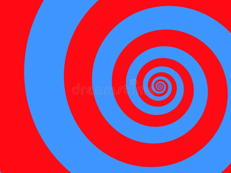 Red and Blue Rotate Together Stock Illustration - Illustration of ...