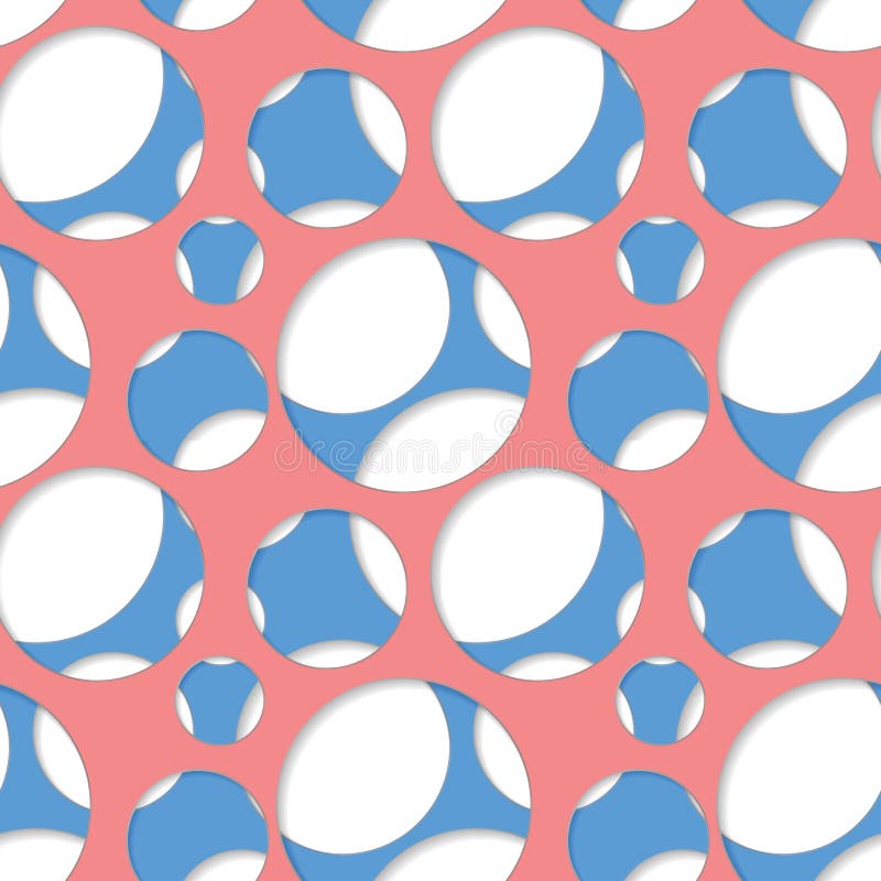 Round Seamless Pattern of Random Circles Stock Vector - Illustration of ...