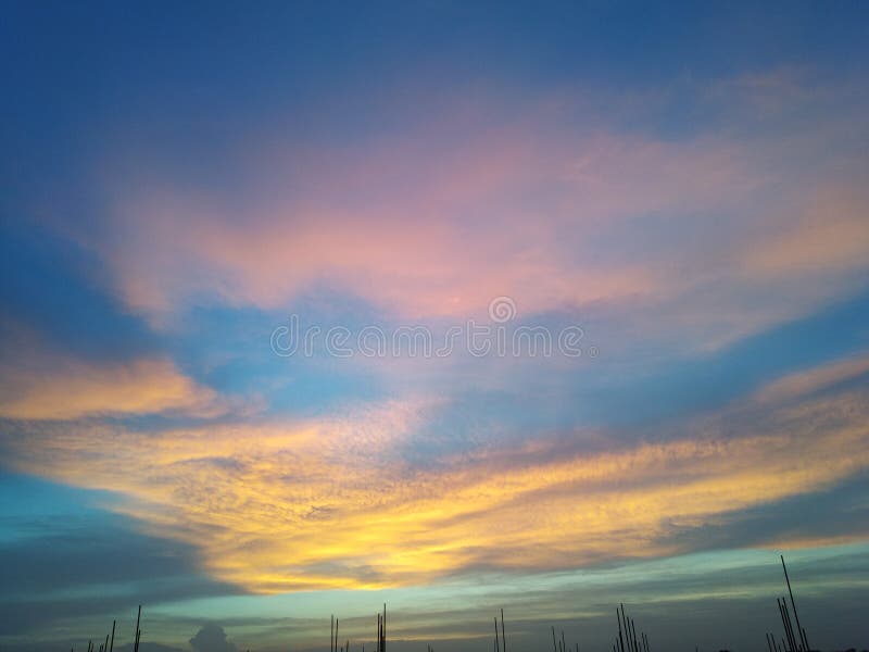 Red and Blue the Sky is Looking Very Good Stock Image - Image of ...