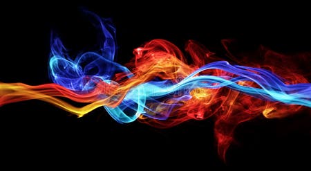 Red and blue smoke stock photo. Image of cool, element - 19342108