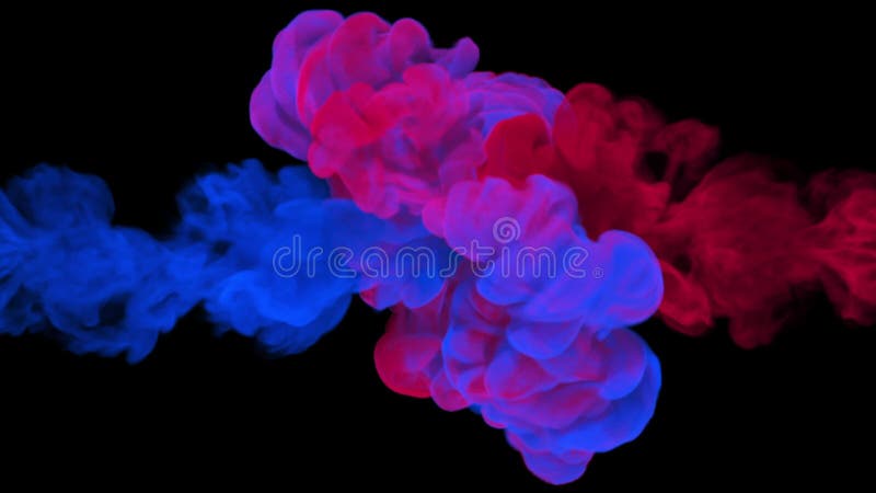 Blue Smoke Rising Against a Dark Background. Stock Video - Video of ...