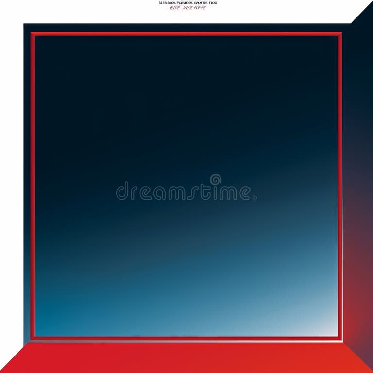 A Red and Blue Square with a White Border Stock Illustration ...