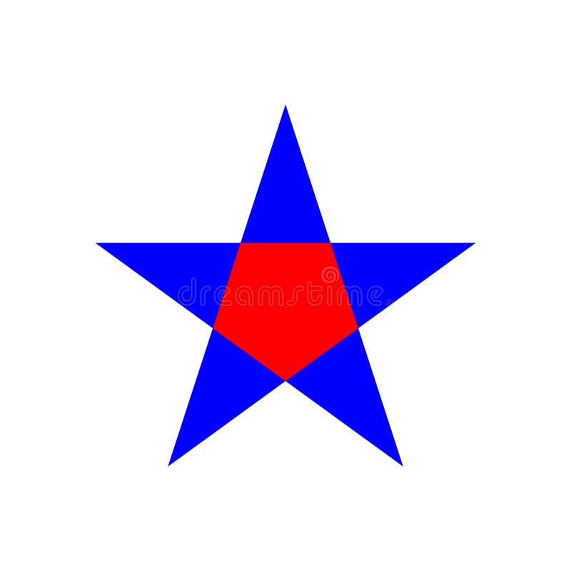 Red and Blue Star Award Flat Icon Illustration Vector. Stock Vector ...