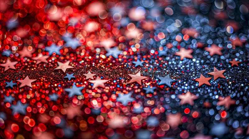 Red and Blue Star Pattern with Red Star in the Middle. the Stars are ...