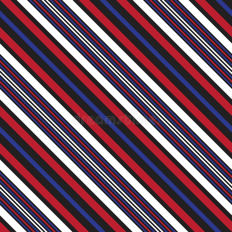 Red and Blue Stripe Seamless Pattern Background in Diagonal Style Stock ...