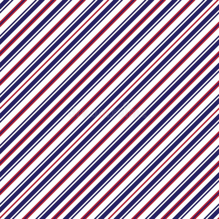 Red and Blue Stripe Seamless Pattern Background in Diagonal Style Stock ...
