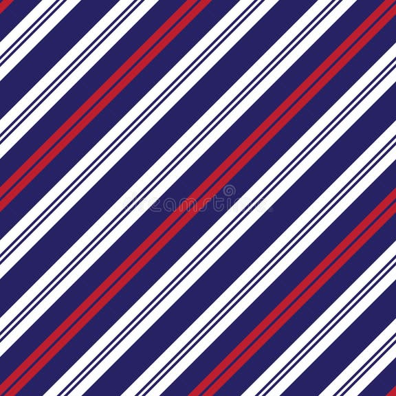 Red and Blue Stripe Seamless Pattern Background in Diagonal Style Stock ...