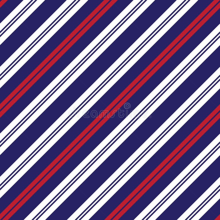 Red and Blue Stripe Seamless Pattern Background in Diagonal Style Stock ...