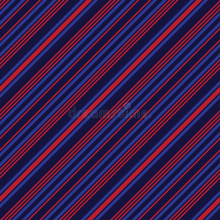 Red and Blue Stripe Seamless Pattern Background in Diagonal Style Stock ...