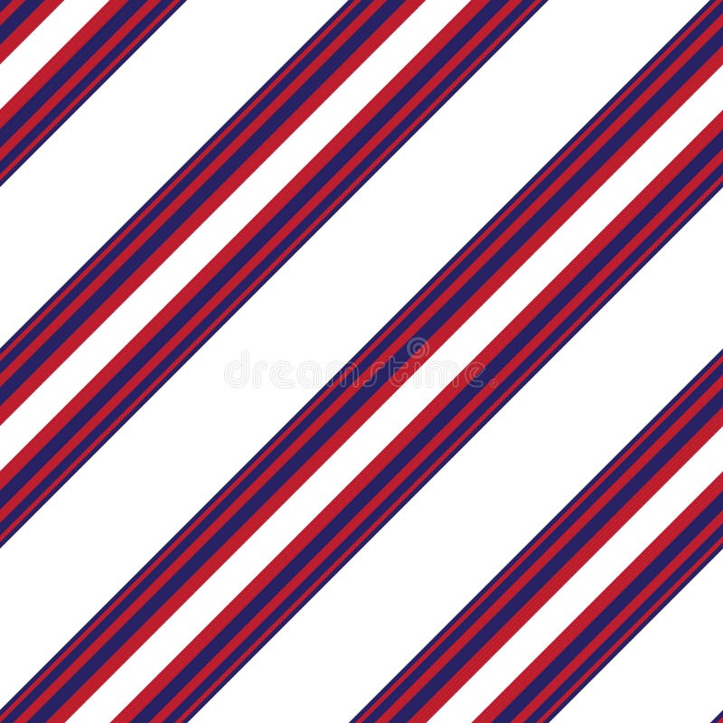 Red and Blue Stripe Seamless Pattern Background in Diagonal Style Stock ...
