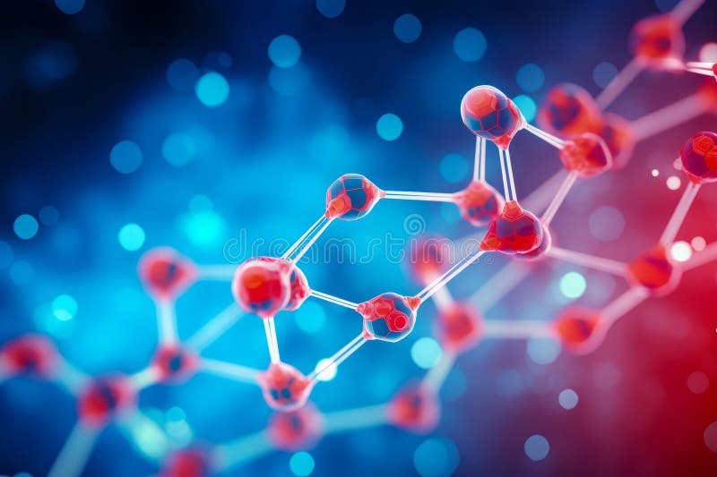 Red and Blue Structure with Blue Background and Red and White Structure ...