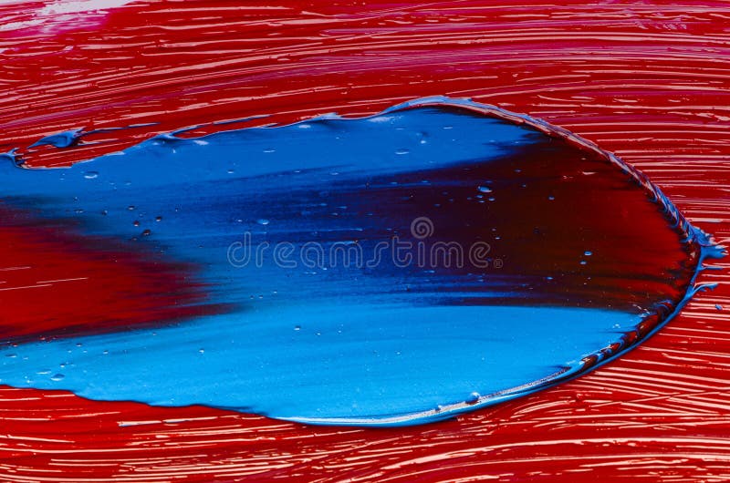 Red Blue Swab with Watercolor Stock Photo - Image of texture, element ...