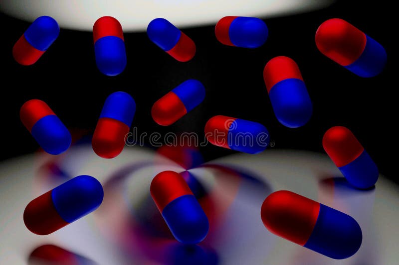 Red and Blue Tablet stock image. Image of background - 308684253