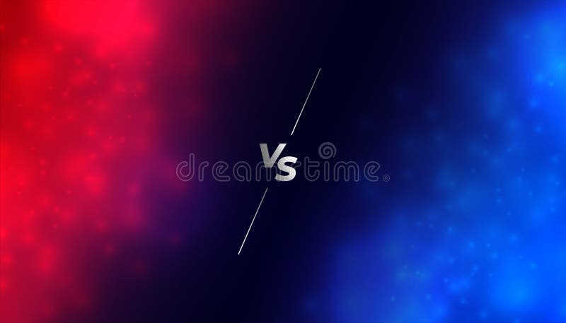 Red and Blue Versus Vs Battle Banner for Esport Tournament Stock Vector ...