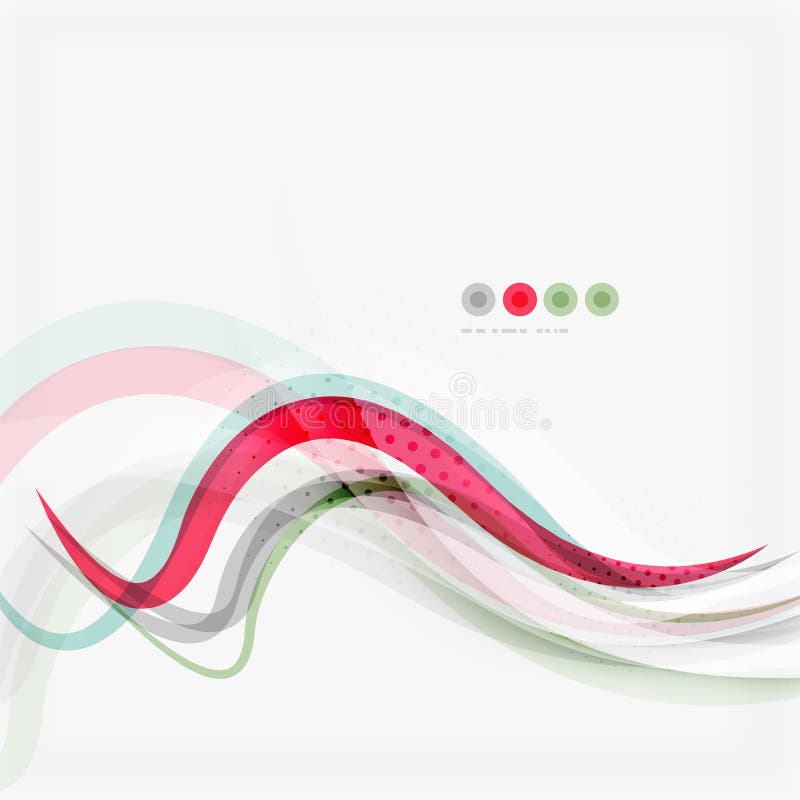 Red and blue wave lines stock vector. Illustration of backdrop - 56524350