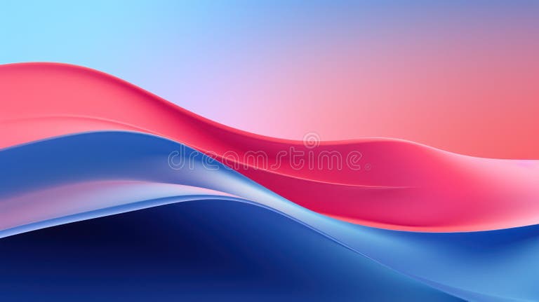 A red and blue waves stock illustration. Illustration of generative ...