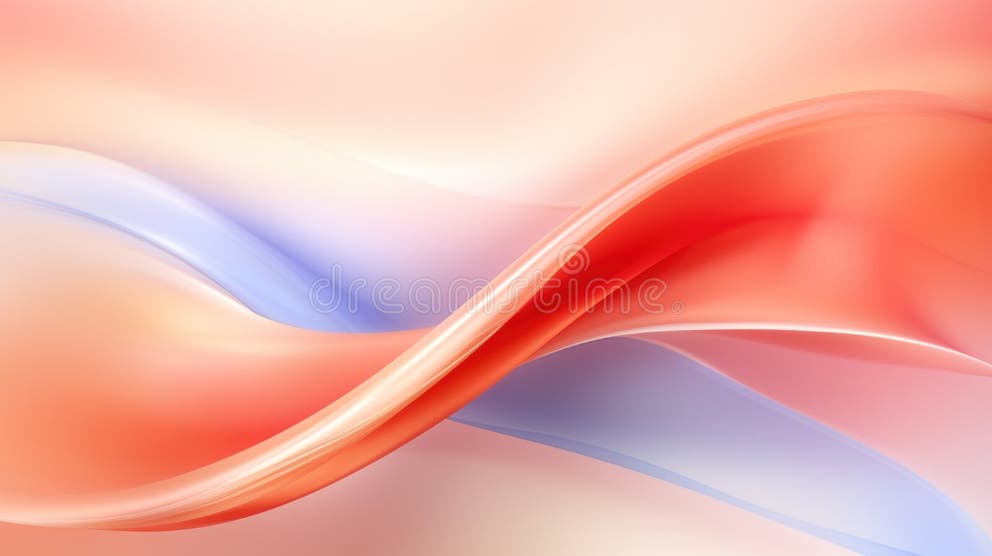 A red and blue wavy lines stock illustration. Illustration of abstract ...