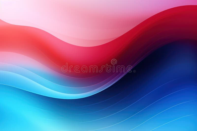 A red and blue wavy lines stock illustration. Illustration of ...