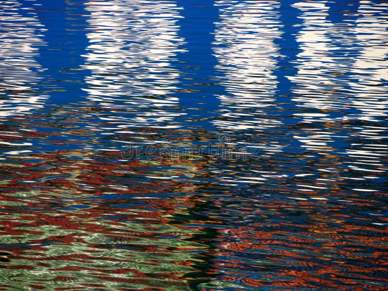 Painting in the Water Reflections Stock Photo - Image of abstract ...