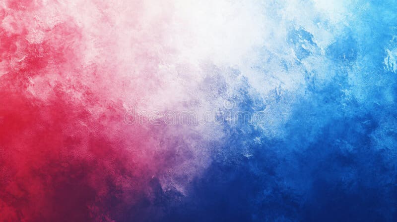 Red, Blue and White Rough Painted Gradient Background with Blurred ...