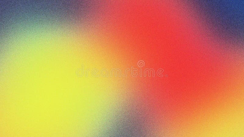 Red Blue Yellow Abstract Grainy Gradient Background with Noise Texture ...