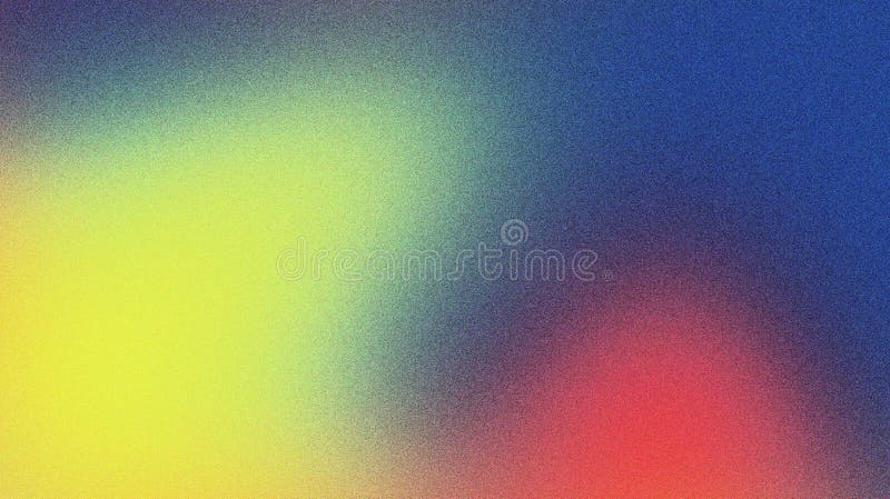 Red Blue Yellow Abstract Grainy Gradient Background with Noise Texture ...
