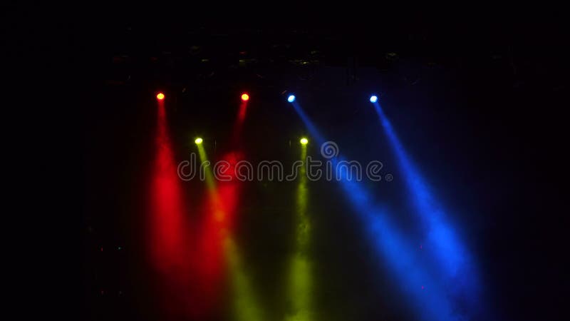 Red And Blue Stage Lights In The Shape Of A Heart. Stage Light And ...