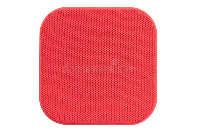 Red Bluetooth Speaker Isolated On White Background Stock Image - Image ...