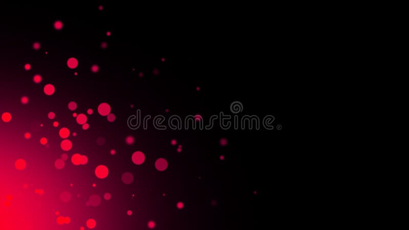 Red Blurred Abstract Plexus Particle Effect Background. Mess Communication Technology Network ...