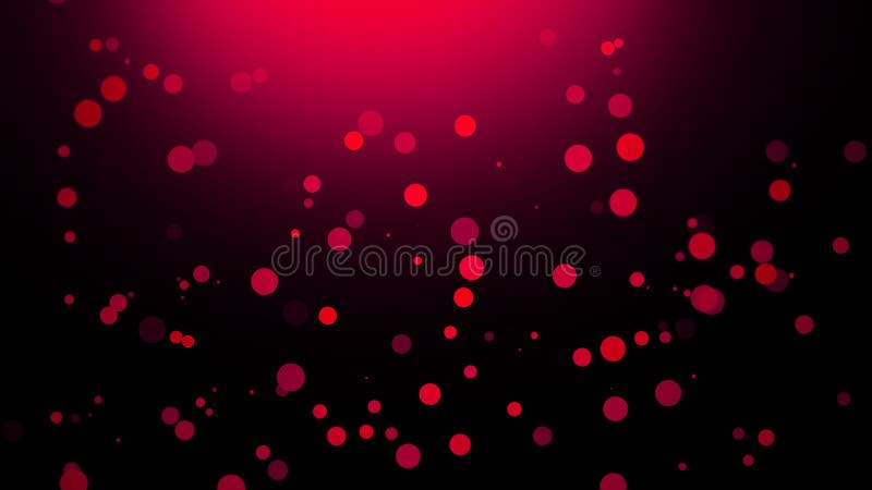 Red Blurred Abstract Plexus Particle Effect Background. Mess Communication Technology Network ...